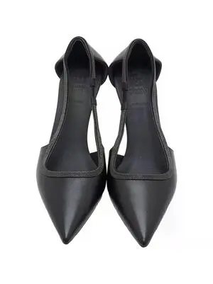 Brunello Cucinelli Leather Cutout Pumps