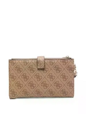 Guess Monogram-print Wristlet Wallet