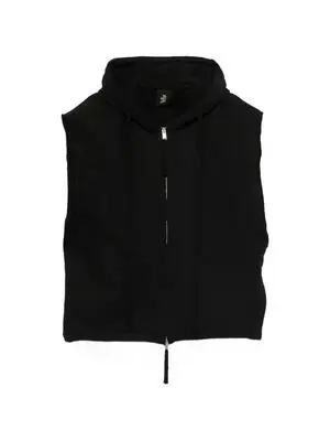 THOM KROM Raw-edge Zip-up Hoodie