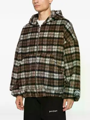 PDF Check-pattern Zip-up Hoodie