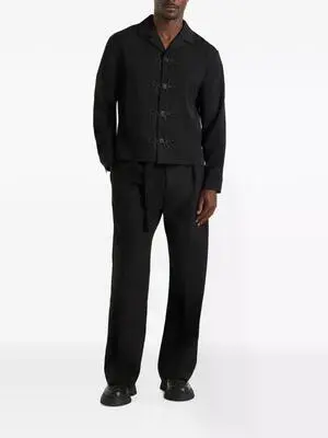 Manière De Voir Valen In Applique Detail Long Sleeve Shirt - Black