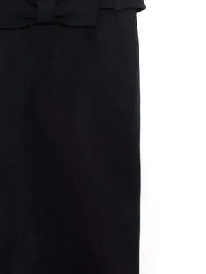 SHUSHU/TONG Bow-trimmed Straight Midi Skirt