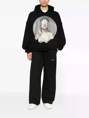 PDF Graphic-print Hoodie - Black