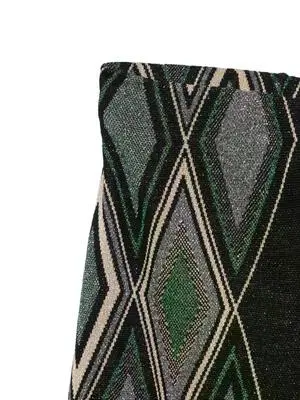 CIRCUS HOTEL Argyle-pattern Palazzo Trousers
