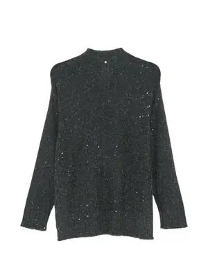Lorena Antoniazzi Sequin-embellished Mock Neck Sweater