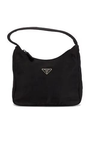 FWRD RENEW Prada Tessuto Mini Sport Hobo Bag - Black