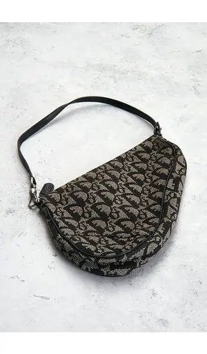 FWRD RENEW Dior Diorissimo Pochette Saddle Bag In & Grey