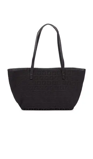FWRD RENEW Fendi Zucchino Roll Tote Bag - Brown