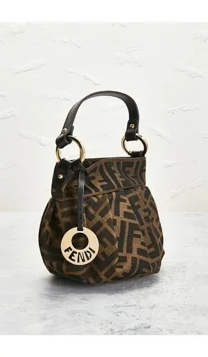 FWRD RENEW Fendi Zucca Mini Chef Hobo Bag