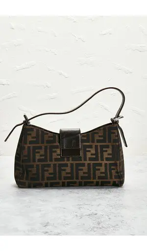 FWRD RENEW Fendi Zucca Shoulder Bag