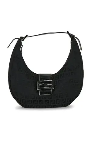 FWRD RENEW Fendi Zucchino Croissant Shoulder Bag