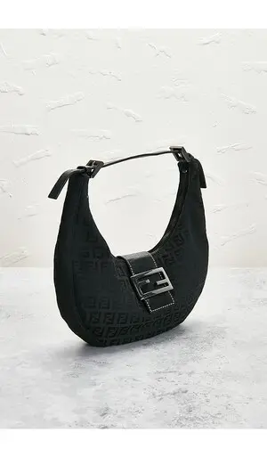 FWRD RENEW Fendi Zucchino Croissant Shoulder Bag
