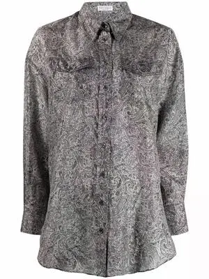 Brunello Cucinelli Paisley-print Long-sleeve Shirt