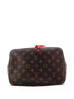 LOUIS VUITTON Monogram Canvas Neonoe Bucket Bag - Red