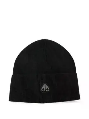 Moose Knuckles Frost Logo-plaque Beanie Hat