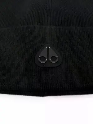 Moose Knuckles Frost Logo-plaque Beanie Hat