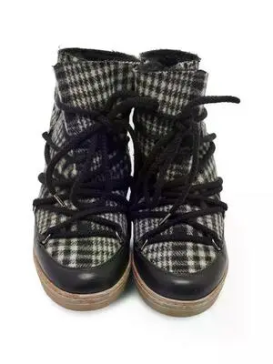 ISABEL MARANT VINTAGE Nowels Houndstooth Snow Boots