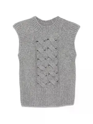 Lorena Antoniazzi Cable-knit Sleeveless Vest