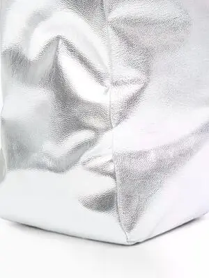 Adidas Metallic-effect Logo-embossed Tote Bag