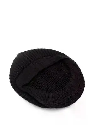 Altea Ribbed-knit Wool Flat Cap