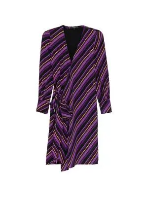 Gucci Striped Wrap Dress