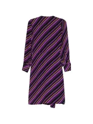 Gucci Striped Wrap Dress