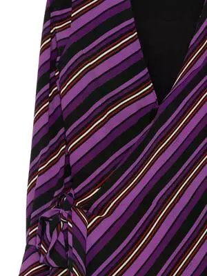 Gucci Striped Wrap Dress