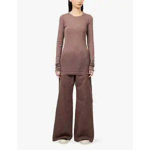 Rick Owens Basic Long-sleeve Cotton T-shirt