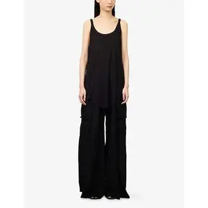 Rick Owens Gigi Scoop-neck Wool And Silk-blend Tank Top