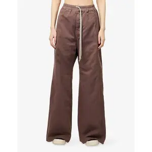 Rick Owens Wide-leg Cotton Trousers
