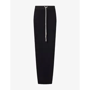 Rick Owens Pillar Draped Cotton Maxi Skirt