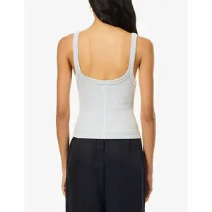 Dissh Phoebe Scoop-neck Cotton-blend Tank Top