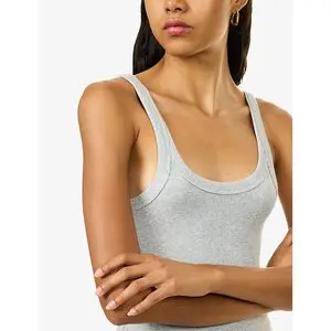 Dissh Phoebe Scoop-neck Cotton-blend Tank Top