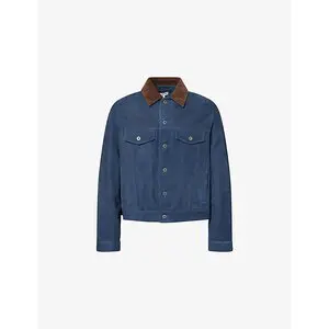 Loewe Contrast-collar Suede Jacket