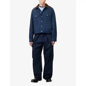 Loewe Contrast-collar Suede Jacket