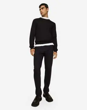 Dolce & Gabbana Pull Girocollo Sweaters And Cardigans Cashmere - Blue