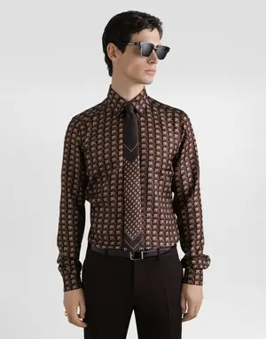 Dolce & Gabbana Ed Silk Twill Martini Shirt Shirts