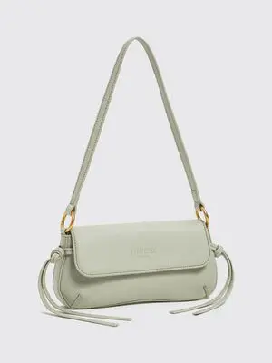 TWINSET Calfskin Shoulder Bag With Tassels And Flap Closure - Green