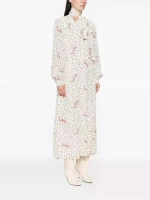 Valentino Garavani Polka-dot Pussy-bow Dress