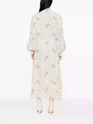 Valentino Garavani Polka-dot Pussy-bow Dress