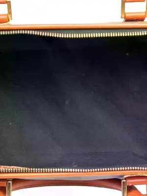 Fendi 20th Century Pequin Coated Canvas Boston Bag