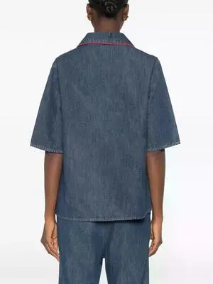 Valentino Garavani Contrast-trim Denim Shirt