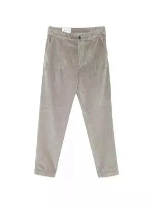 Eleventy Corduroy-effect Trousers - Grey