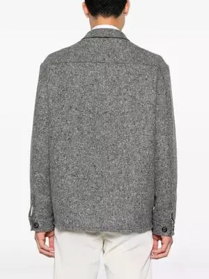 Eleventy Marl-effect Button-up Jacket