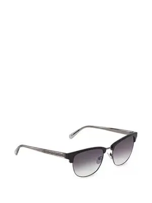 Guess Clubmaster Logo-engraved Sunglasses