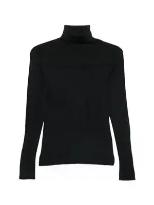 Lorena Antoniazzi Roll-neck Wool Sweater - Black