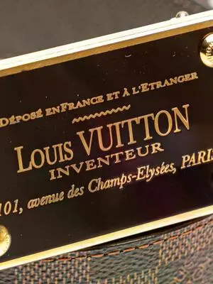 LOUIS VUITTON 2008 Damier Ebene Inventeur Reversible Belt