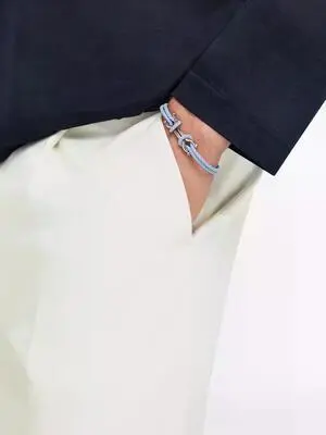 FERRAGAMO Double Gancini Bracelet - Silver