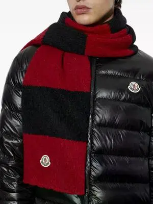 Moncler Logo-patch Chunky-knit Scarf
