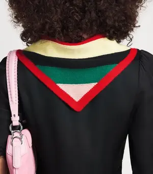 Rixo Wool-cashmere Stripe Triangle Scarf